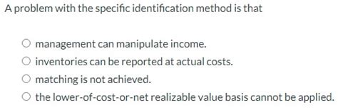 solved a problem with the specific identification method is