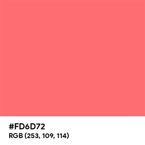 Cocktail Red Color Hex Code Is Fd6d72