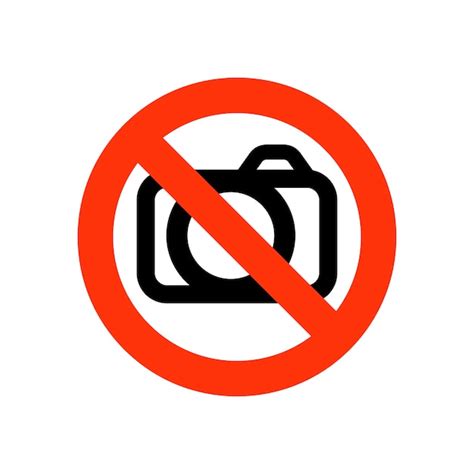 Premium Vector Sign Prohibiting Photographing Vector Illustration
