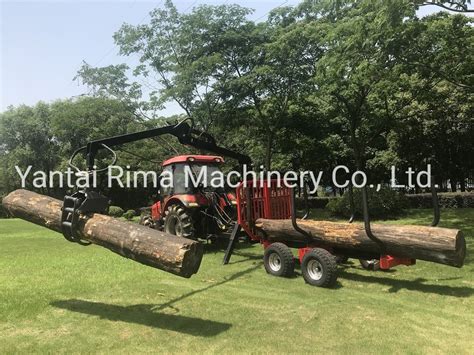 47m Hydraulic Forestry Timber Log Lift Crane For Tractor Crane And