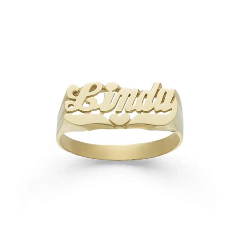 Silver N Style Gold Name Rings Custom Fine Jewelry Yellow Gold
