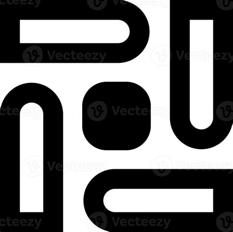 Abstract Geometric Pattern Monochrome Design Element 44863351 Png