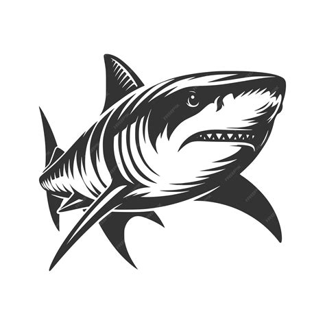 Premium Vector Shark Vector Art Illustration