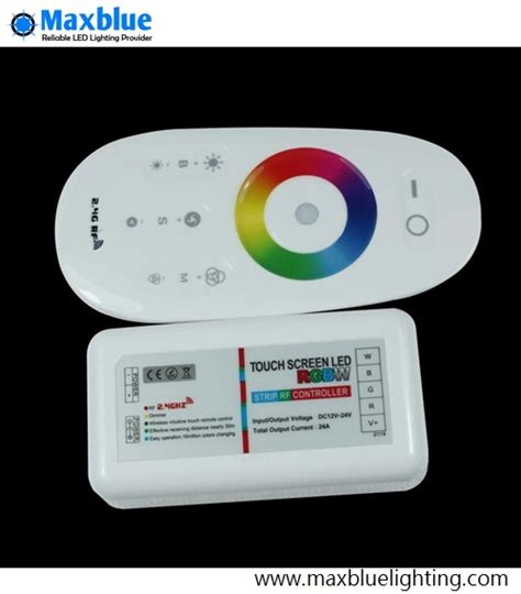 DC12 24V 2 4G Touch Screen LED RGBW Controller For LED Strip China RGBW Controller And LED