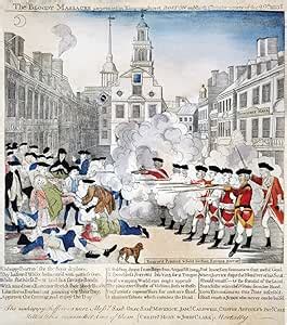 Boston Massacre 1770 Ncolored Engraving 1770 By Paul Revere