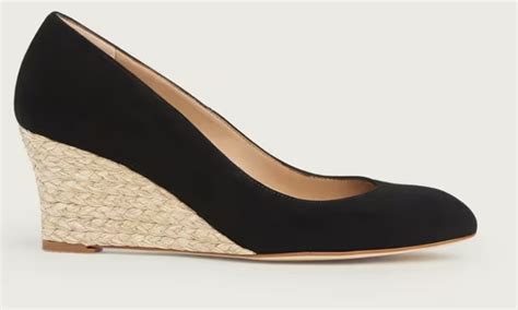 Lk Bennett Eevi Espadrille Wedges In Black Suede — Ufo No More