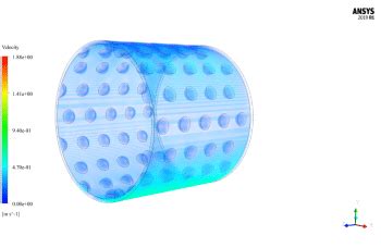Airflow On The Dimpled Rotating Cylinder CFD Simulation ANSYS Fluent Training MR CFD