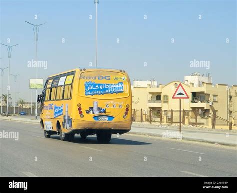 Cairo Egypt April 4 2024 Cairo Transportation Vehicles For Passengers Minibus Microbus Or