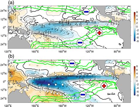 Composited E−p Mm Day⁻¹ Averaged Over Positive Phases Of Pdo A And