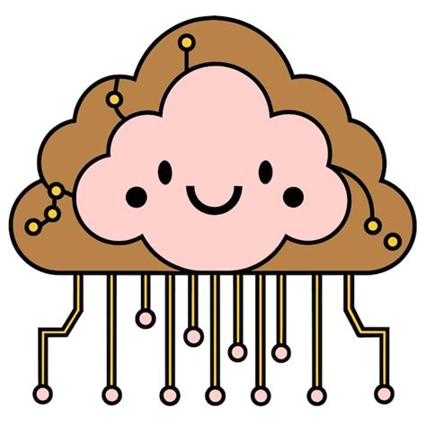 Cloud Computing Network Icon Pack Premium AI Generated Vector