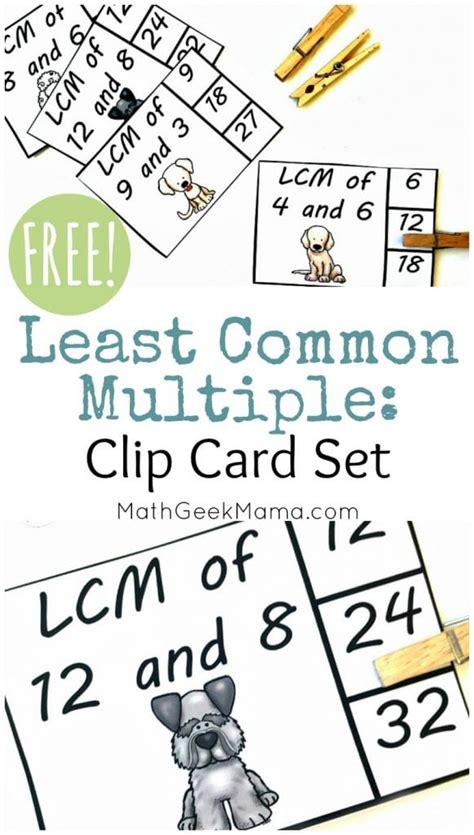 Free Least Common Multiple Practice For Grades 4 6