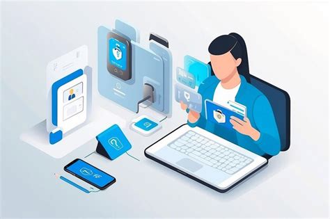 Premium Photo Two Factor Authentication Concept Illustration