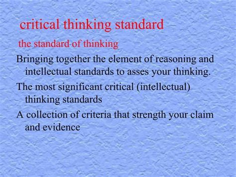 Module 2 Elements And Standards Of Critical Thinking Zherss