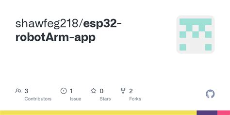 Github Shawfeg Esp Robotarm App