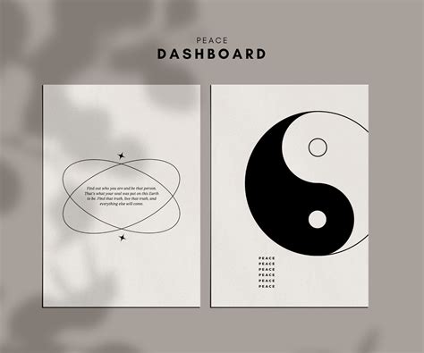 Printable Dashboard Printable Aesthetic Dashboards Minimal Planner Dashboard Self Care