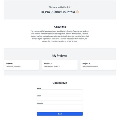 Portfolio Website Using Angular Geeksforgeeks