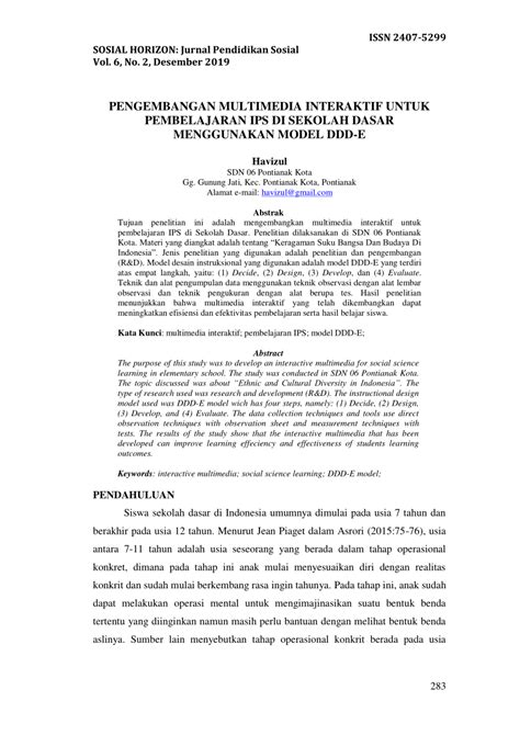 PDF PENGEMBANGAN MULTIMEDIA INTERAKTIF UNTUK PEMBELAJARAN IPS DI SEKOLAH DASAR MENGGUNAKAN