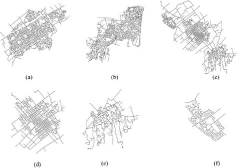 Six Different Road Network Patterns A Case Regular Pattern B Download Scientific