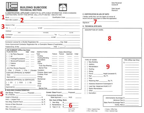 How To Fill Out A Construction Permit Township Of Florence