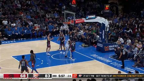 Og Anunoby With A Dunk Vs The Oklahoma City Thunder Yahoo Sports