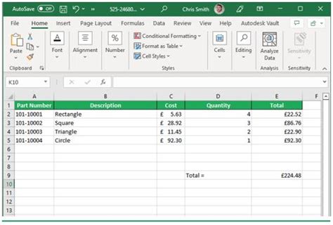 exporting data into excel from inventor using ilogic arkance systems uk