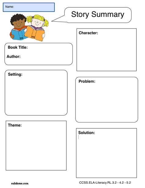Graphic Organizer Templates For Stories