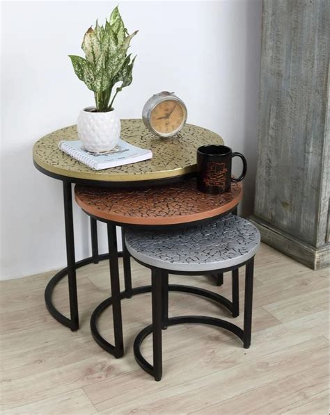 Round Wooden Nesting Table Set 3 Tables At Rs 4500 Set In Jodhpur Id 2853163913888