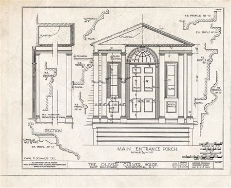 Blueprint Habs Ny28 Roch4 Sheet 6 Of 9 Oliver Culver House 70