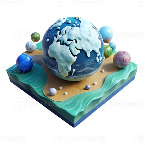 Extraordinary Modern Ocean Salinity Map Global View Isolated With