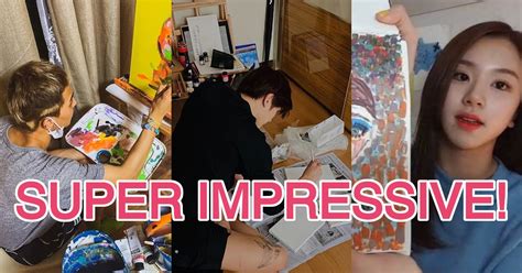 6 K Pop Idols Who Love To Show Off Their Creative Side Koreaboo