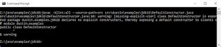 Inspired By Actual Events Jdk16 Javac Xlint Warning About Default