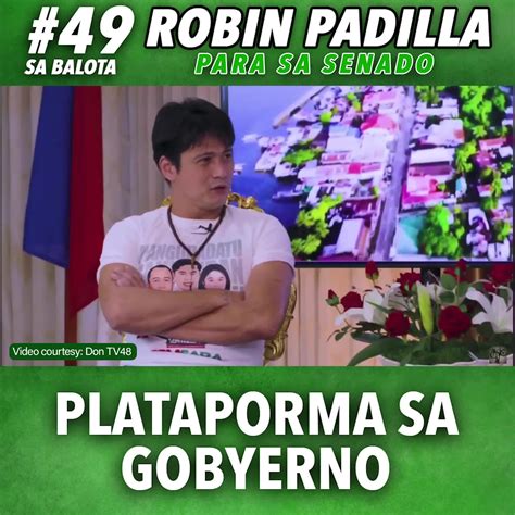 Robin Padilla Plataporma Sa Gobyerno Kung Gusto Po Natin Ng Tunay Na Pagbabago Wag Po
