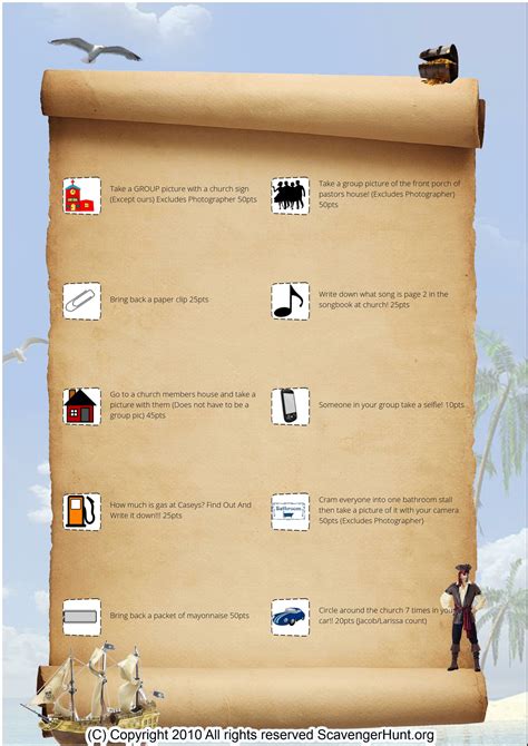 YOUTH SCAVENGER HUNT