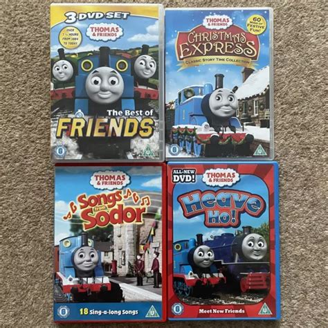 Thomas The Tank Engine And Friends Dvd Bundle Job Lot Of 4 Genuine
