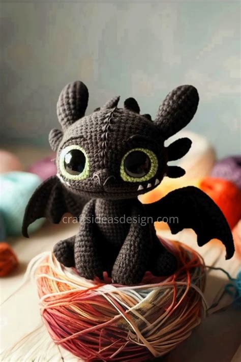 Toothless Amigurumi Free Pattern [video] In 2024 Crochet Dragon Pattern Crochet Dragon