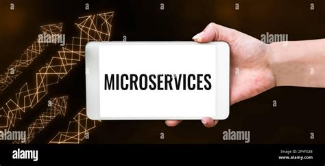 Text Sign Showing Microservices Concept Meaning Software Development