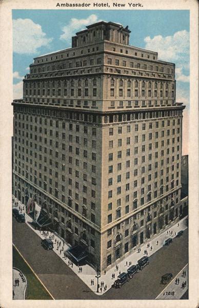 Ambassador Hotel New York City Ny Postcard