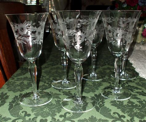 Vintage Etched Glassware Patterns At Abbey Takasuka Blog