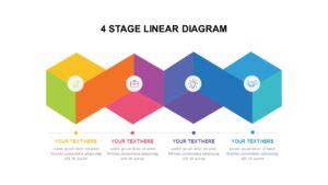 Free 4 Stage Linear Diagram PowerPoint Google Slides