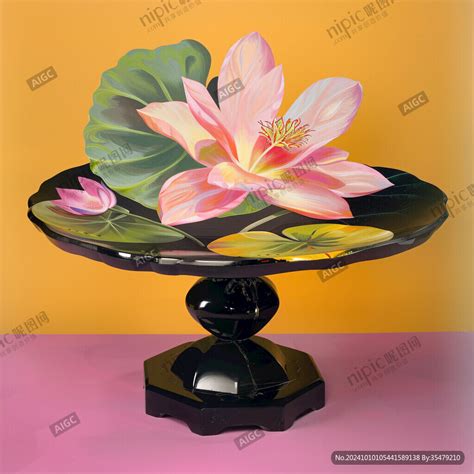 Ai创作图荷花图案灯 3d立体荷花 荷花工艺品 琉璃荷花灯 3d荷花 荷花台灯 荷花装饰餐桌 手绘荷花灯 美陈荷花 工艺荷花唯美荷花 荷花餐台 莲花展览拍照美陈 荷花3d花 荷花装饰灯 梦荷