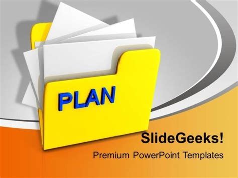 Computer Folder With Plan Powerpoint Templates Ppt Backgrounds For Slides 1212