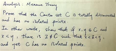 solved an analysis question about cantor set may i ask