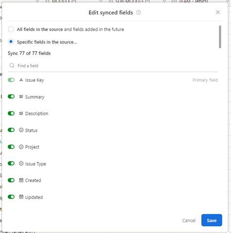 Missing Columns When Syncing Jira To Airtable Airtable Community