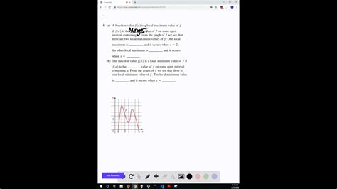 Solved The Function F Graphed Below Is Defined By…