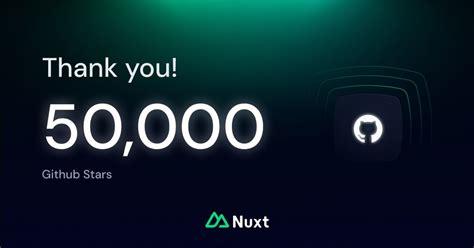 Nuxtlabs On Linkedin Nuxt Reached 50000 Stars On Github 🤩 What A
