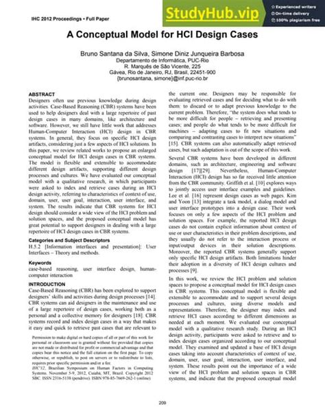 A Conceptual Model For Hci Design Cases Pdf