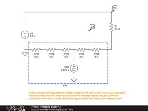 Voltage Divider CircuitLab