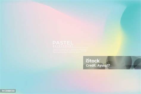 파스텔 멀티 컬러 그라데이션 벡터 배경 간단한 형태와 현대 배경 그래픽으로 색상 공간의 조화 0명에 대한 스톡 벡터 아트 및