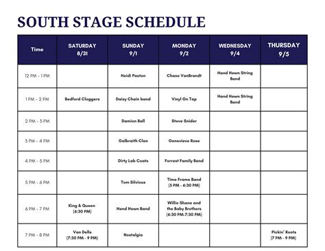 🎶 The South Stage Schedule Is Here 🎶 Fulton County Fair