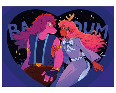 Deltarune Susie Noelle Print Etsy